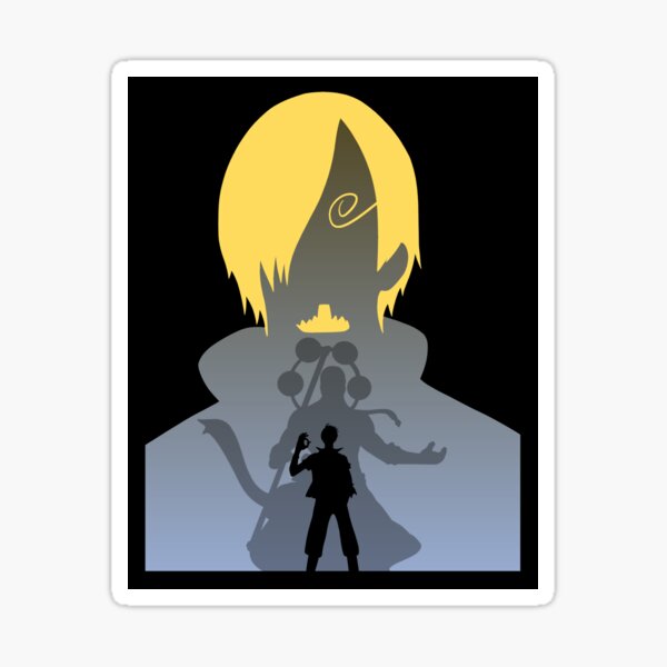 "One Piece Sanji vs Enel" Sticker for Sale by Artsbykk | Redbubble