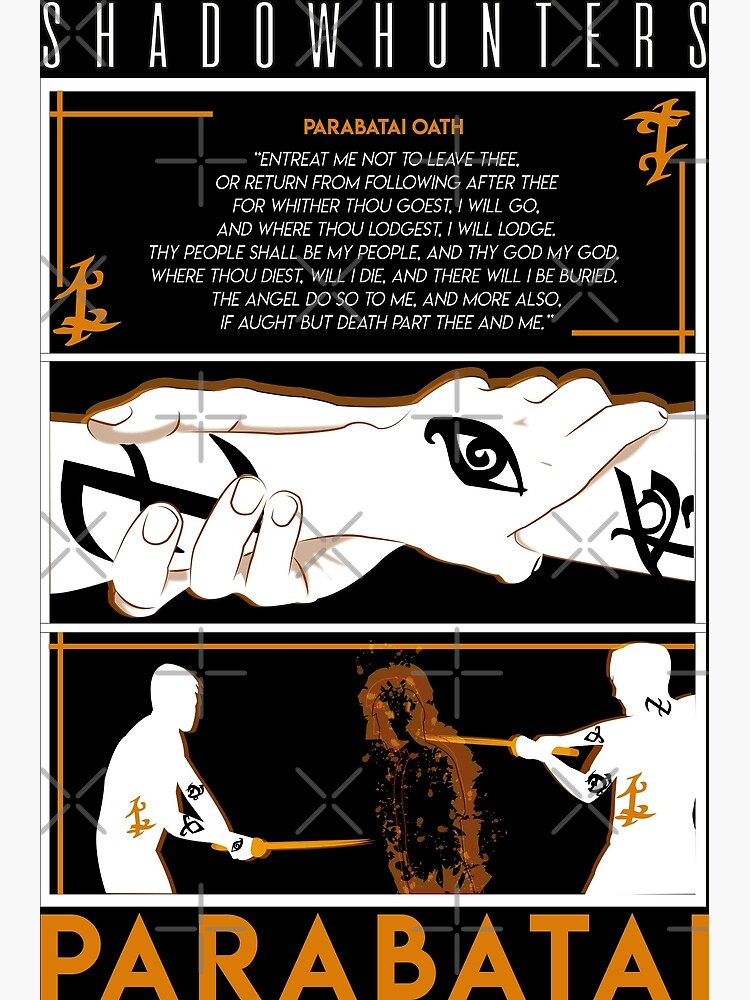 "Parabatai Oath - Shadowhunters" Poster by DalyRincon | Redbubble