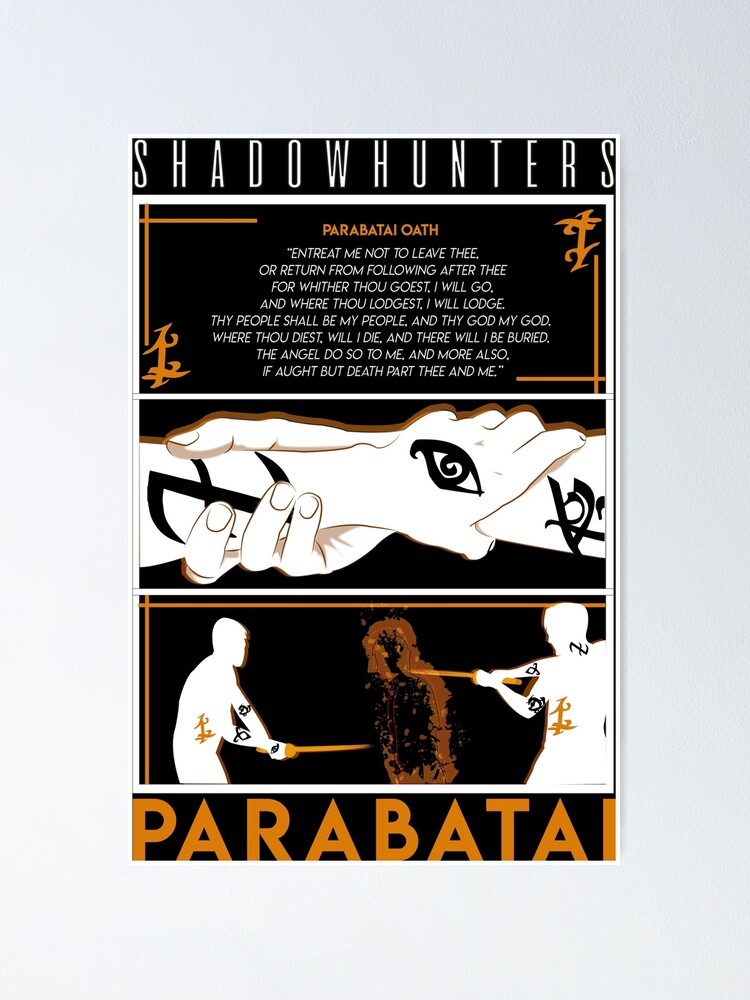 "Parabatai Oath - Shadowhunters" Poster by DalyRincon | Redbubble