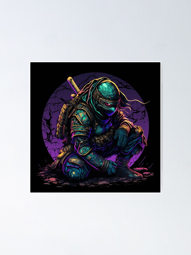 "teenage mutant Samurai turtle" Poster for Sale by ChasmicArt | Redbubble