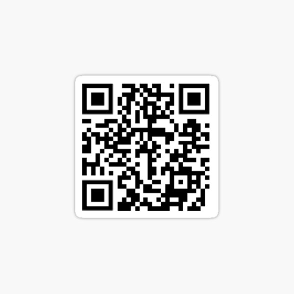 "Mr. Blue Sky QR Code" Sticker for Sale by AmberNer | Redbubble