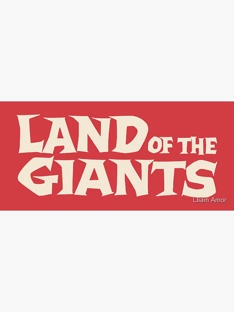 "The Comics: Land of the Giants" Sticker for Sale by LliamAmor | Redbubble