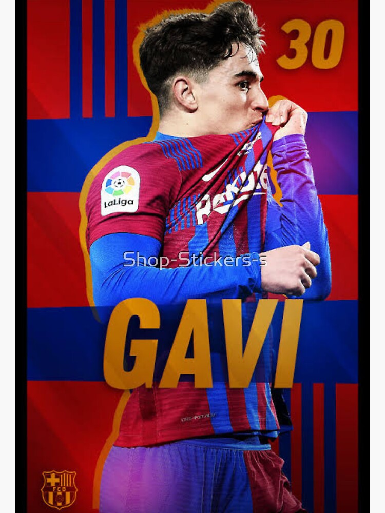 "GAVI - Pablo Martín " Sticker for Sale by Shop-Stickers-s | Redbubble
