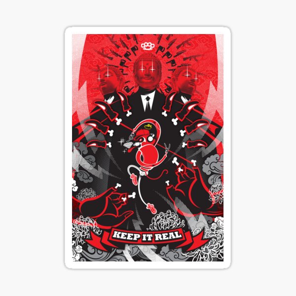 "KEEP IT REAL" Sticker for Sale by rtcustoms | Redbubble