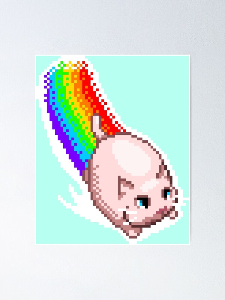 "8-Bit Pride Kitty" Poster for Sale by Lee0z-Art | Redbubble