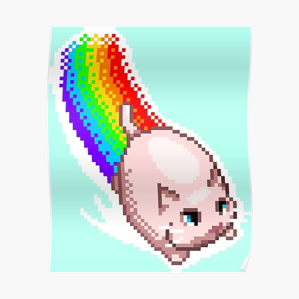 "8-Bit Pride Kitty" Poster for Sale by Lee0z-Art | Redbubble