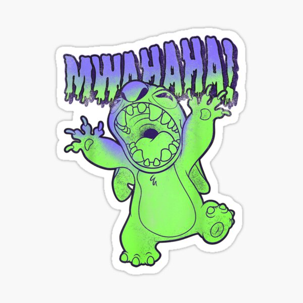 "Disney Lilo _ Stitch Halloween Stitch Mwahaha " Sticker for Sale by ...