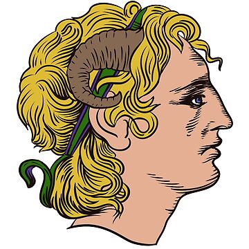 "Alexander the Great as Zeus Ammon" Sticker for Sale by archaeologyart ...