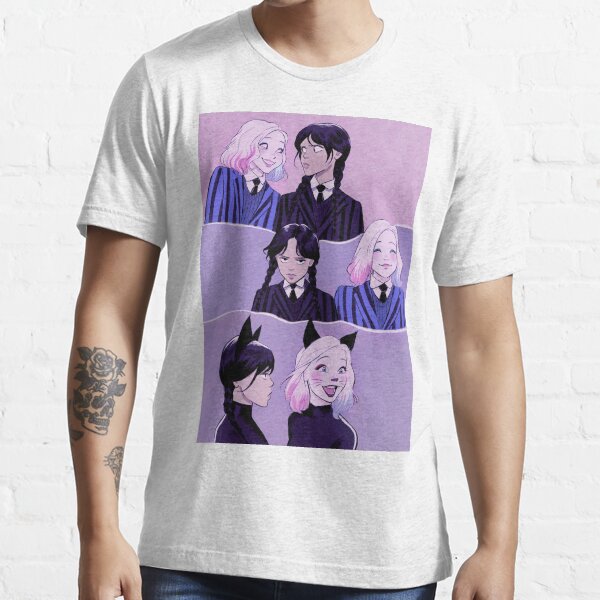 "Wednesday Addams and Enid Sinclair" T-shirt for Sale by Zorkina ...