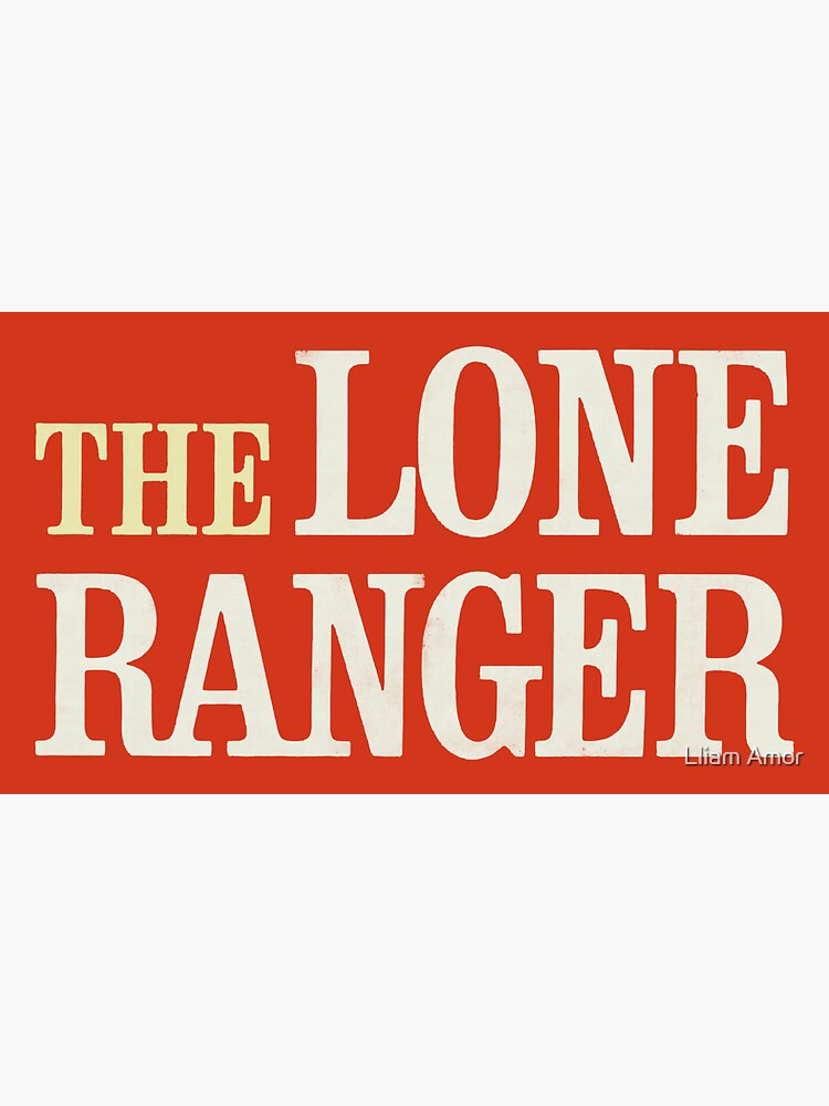 "The Comics: The Lone Ranger" Sticker for Sale by LliamAmor | Redbubble