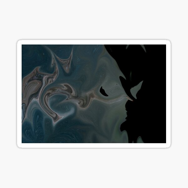 "Dark Theme Abstract" Sticker for Sale by procreativefox | Redbubble