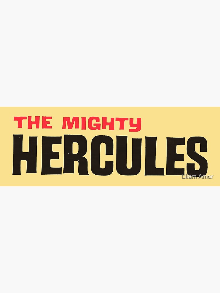 "The Comics: The Mighty Hercules" Poster for Sale by Lliam Amor | Redbubble