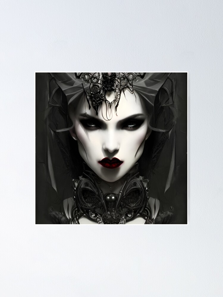 "Vampire Cyberpunk Goddess 3, Goth Design, Gothic Design for Goth and ...