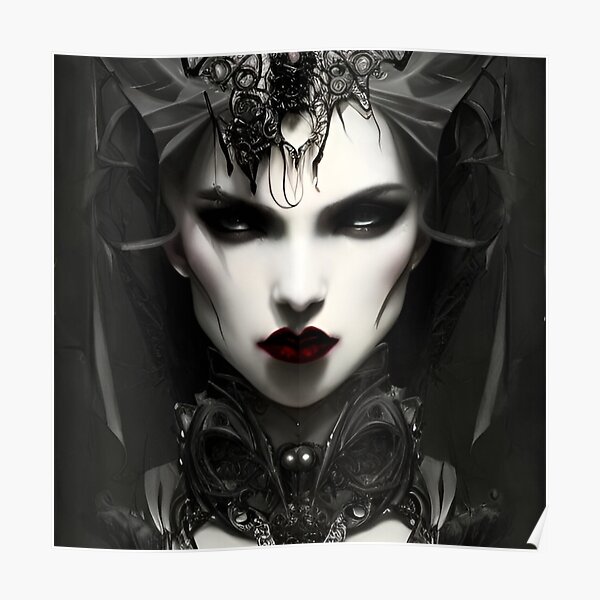 "Vampire Cyberpunk Goddess 3, Goth Design, Gothic Design for Goth and ...