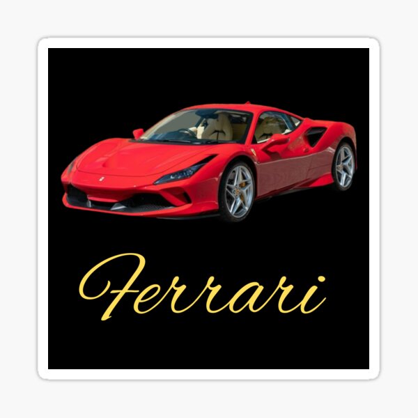 "Ferrari " Sticker for Sale by Be-Glamorous | Redbubble