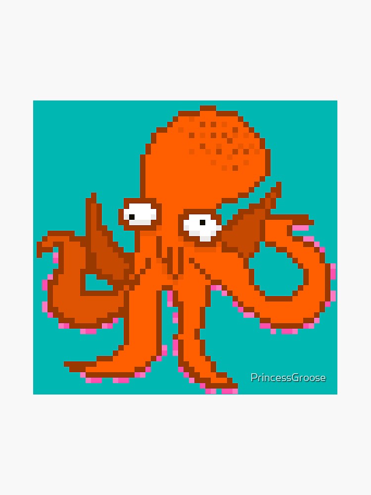 "Derpy Octopus" Sticker for Sale by PrincessGroose | Redbubble