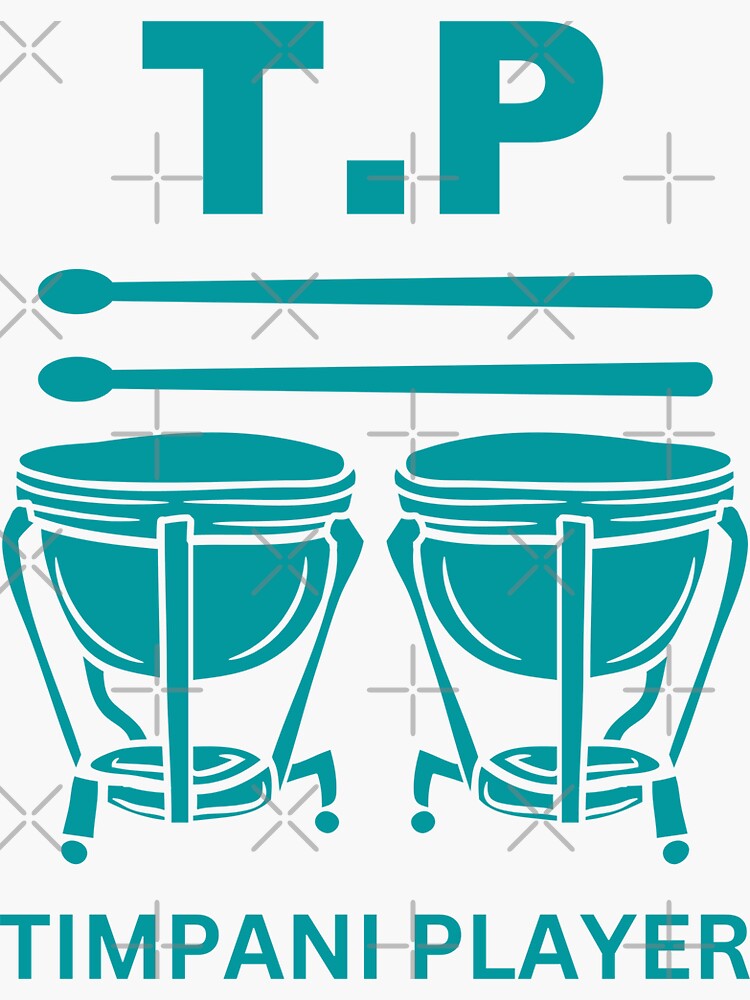 "Timpani Player" Sticker for Sale by SwifTech | Redbubble