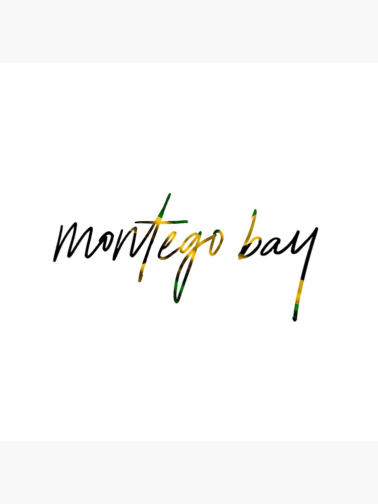 "Montego Bay Jamaica | Caribbean lettering, hand written calligraphy ...