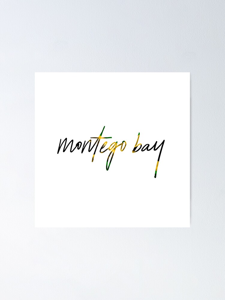"Montego Bay Jamaica | Caribbean lettering, hand written calligraphy ...