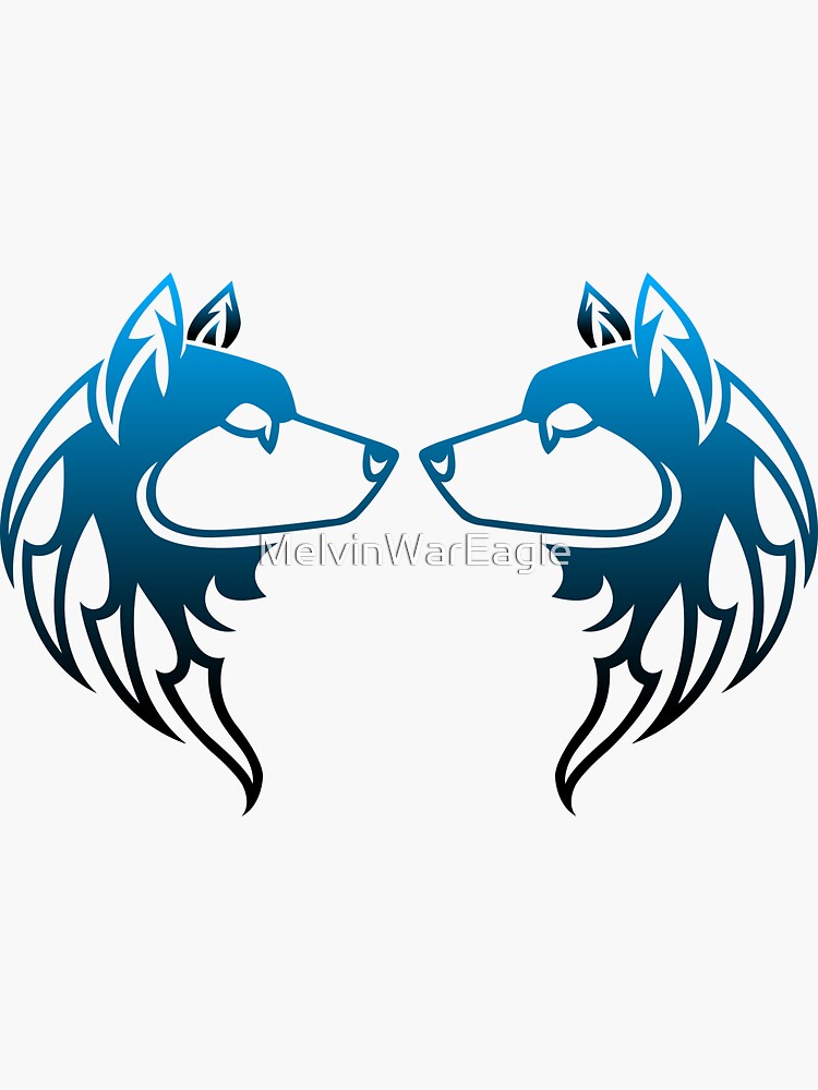 "The Wolf , The Teacher" Sticker for Sale by MelvinWarEagle | Redbubble