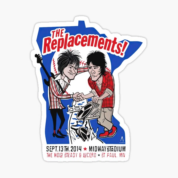 "The Replacements Midway Stadium Concert Tour Vintage" Sticker for Sale ...