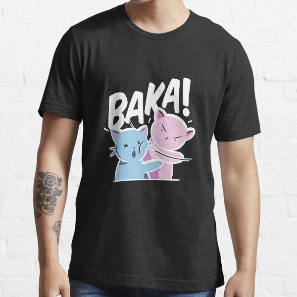 "Baka Anime Cat Slap Baka Japanese Cat " T-shirt for Sale by ...