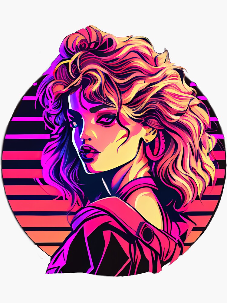"Retrowave Synthwave 80s Character Design For The Eighties Music Lovers ...