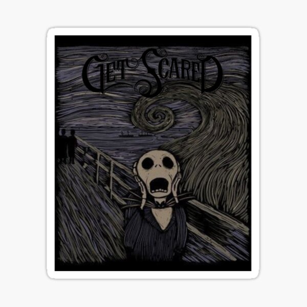 "Get Scared Band " Sticker for Sale by Kohitoriii | Redbubble
