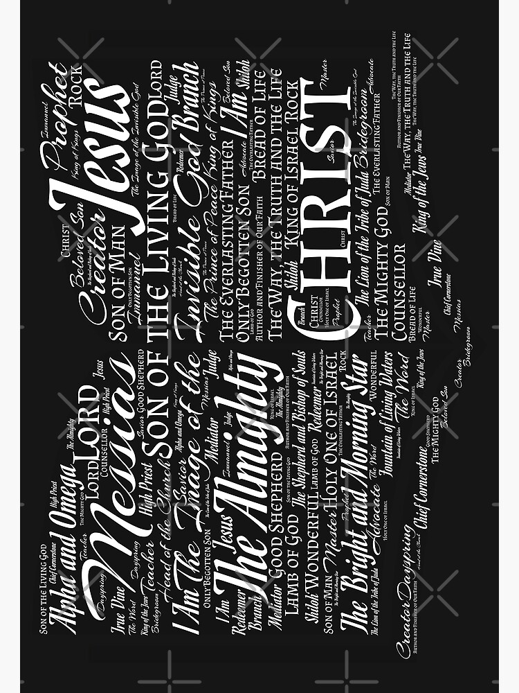 "All the Names of Jesus - Christian, Faith, Bible Verses Scriptures ...