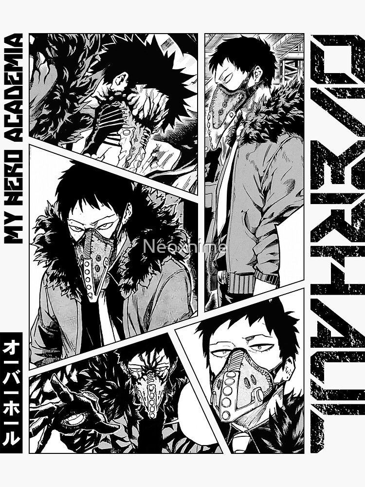 "Overhaul Manga Panel - black version" Sticker for Sale by Neoxnime ...