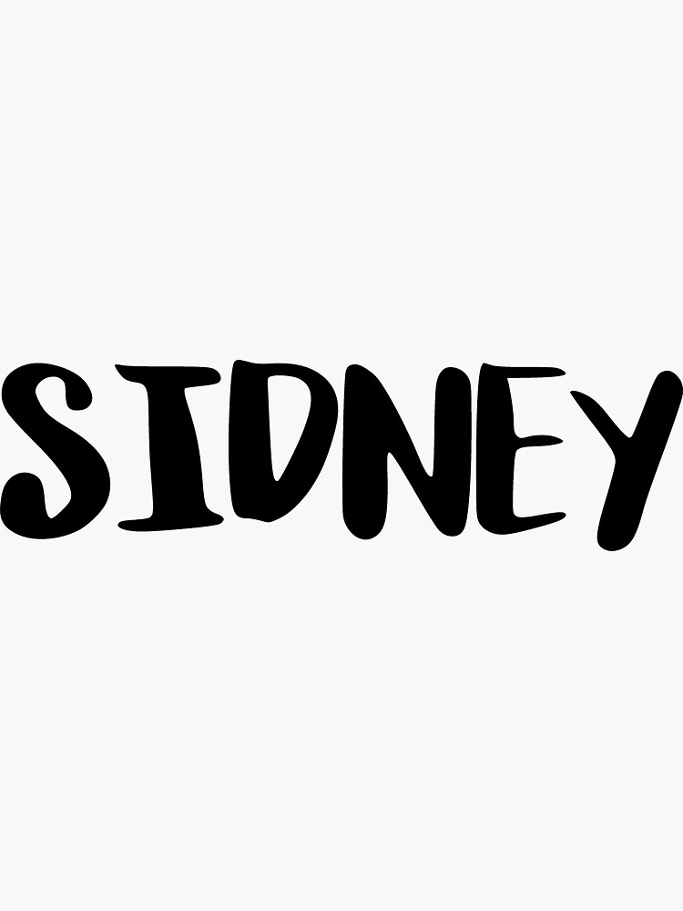 "Sidney" Sticker by FTML | Redbubble
