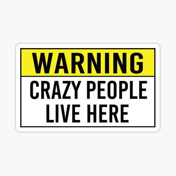 "funny room sign teenage room warning sign" Sticker for Sale by ...