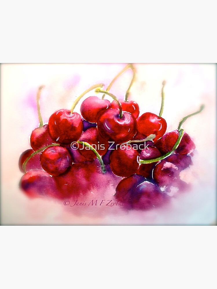 " Cherries...Ripe" Poster for Sale by paintability | Redbubble