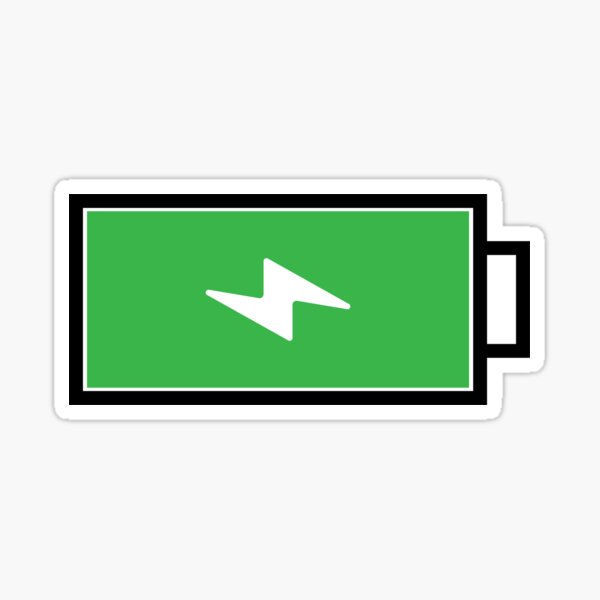 "BATTERIE CHARGER" Sticker for Sale by LegendsStoreMA | Redbubble