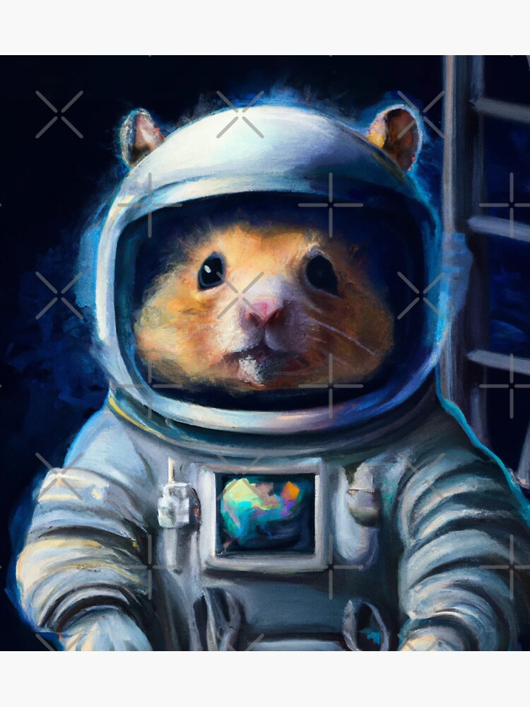 "Hamster Astronaut" Sticker for Sale by MaisonDeNo | Redbubble
