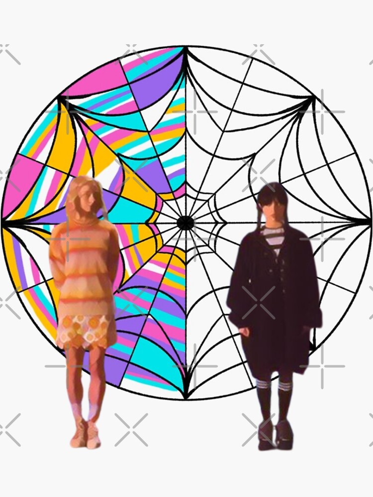 "wednesday and enid" Sticker for Sale by Hevenza | Redbubble