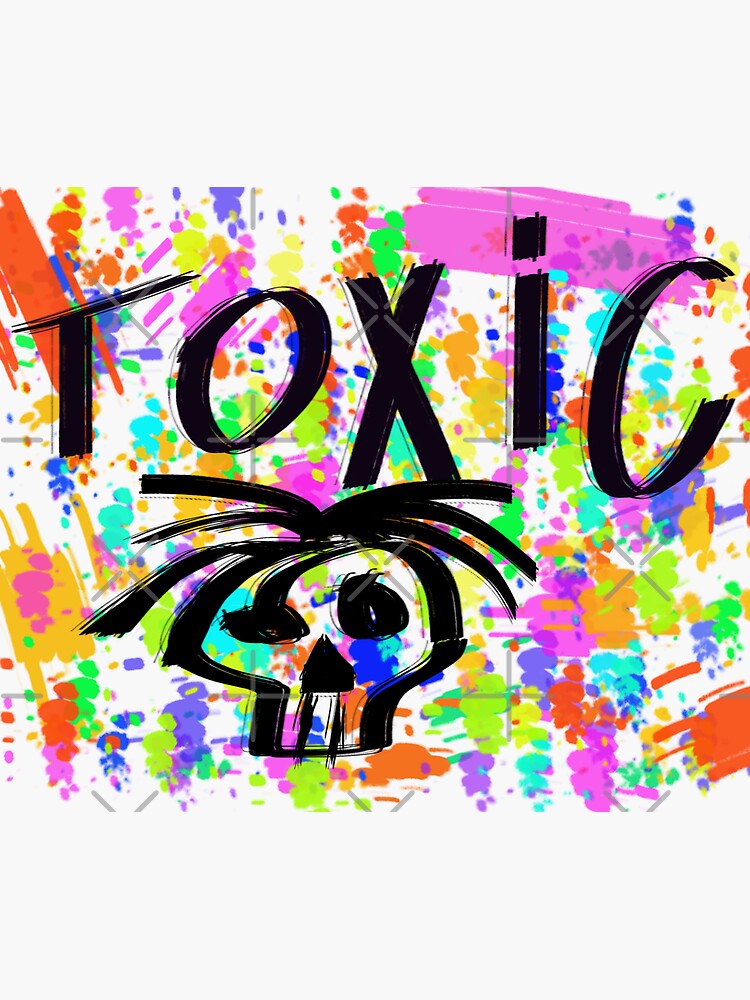 "Toxic!?" Sticker for Sale by Sky-99 | Redbubble