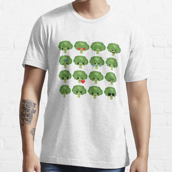 "Broccoli Emoji " T-shirt for Sale by HippoEmo | Redbubble | broccoli t ...