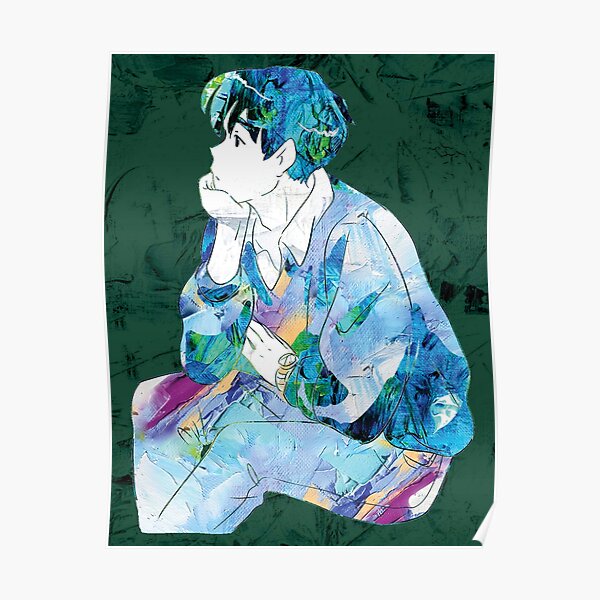 "Abstract Painted Anime Boy" Poster for Sale by Pandaleer | Redbubble