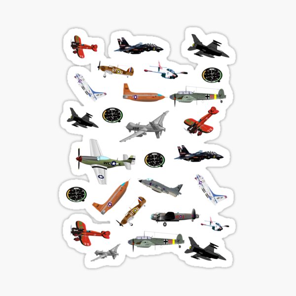 "Jet Fighters" Sticker for Sale by SunnyStingray | Redbubble