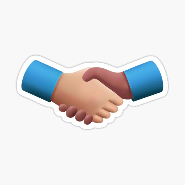 "Handshake " Sticker for Sale by ArisToPie | Redbubble