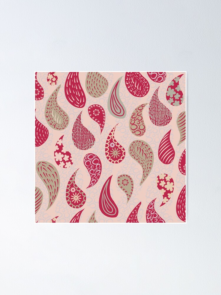 "Paisley" Poster for Sale by FrancesPoff | Redbubble
