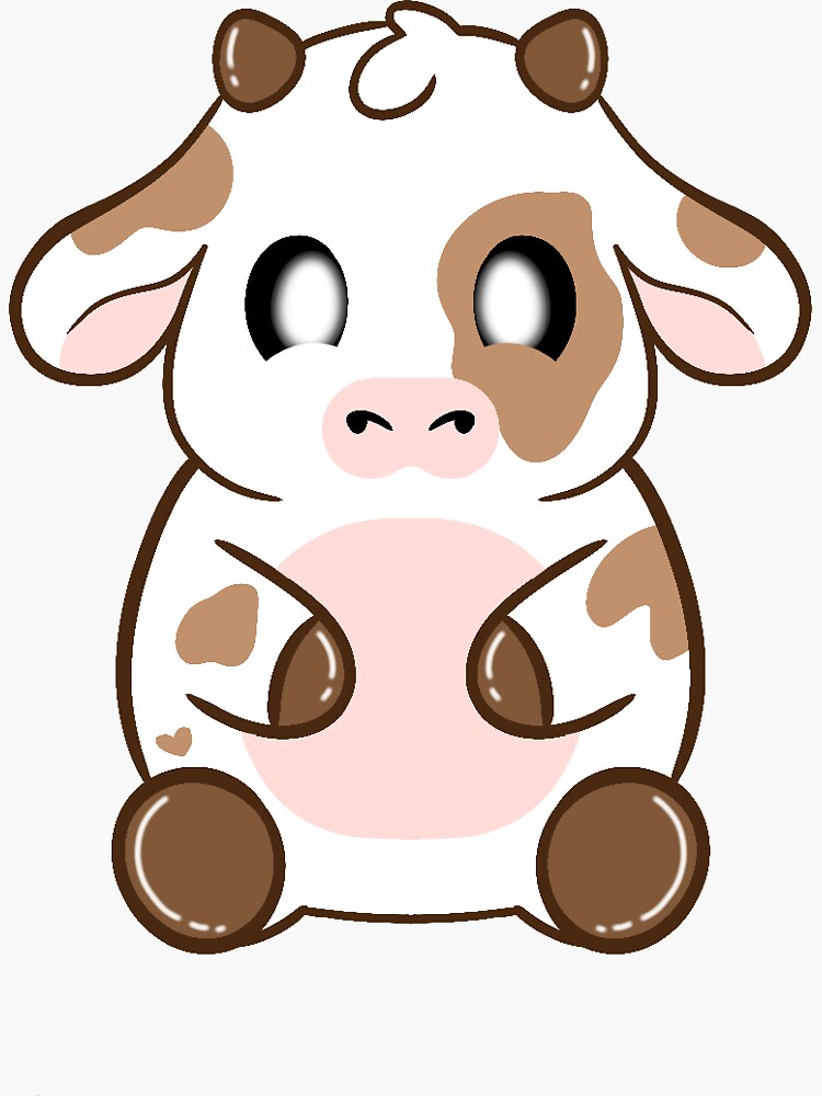 "Moocha Cow (mocha)" Sticker for Sale by MorgsieArt | Redbubble