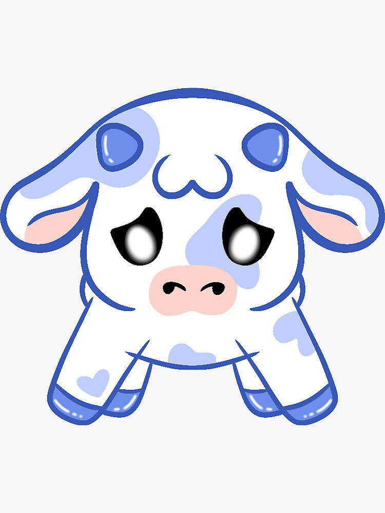 "Mooberry Cow" Sticker for Sale by MorgsieArt | Redbubble