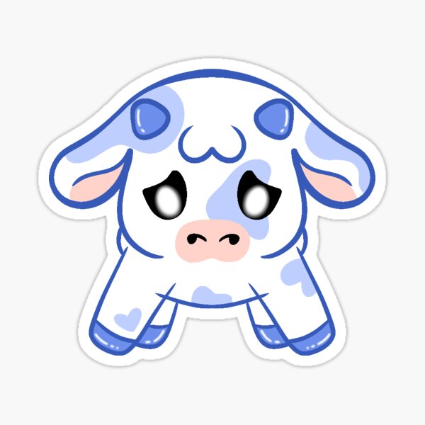 "Mooberry Cow" Sticker for Sale by MorgsieArt | Redbubble