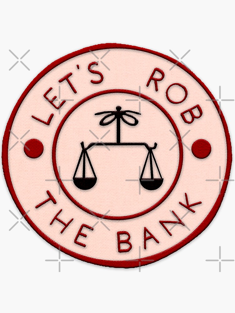 "Let's Rob the Bank - Rockford Peaches" Sticker for Sale by ...