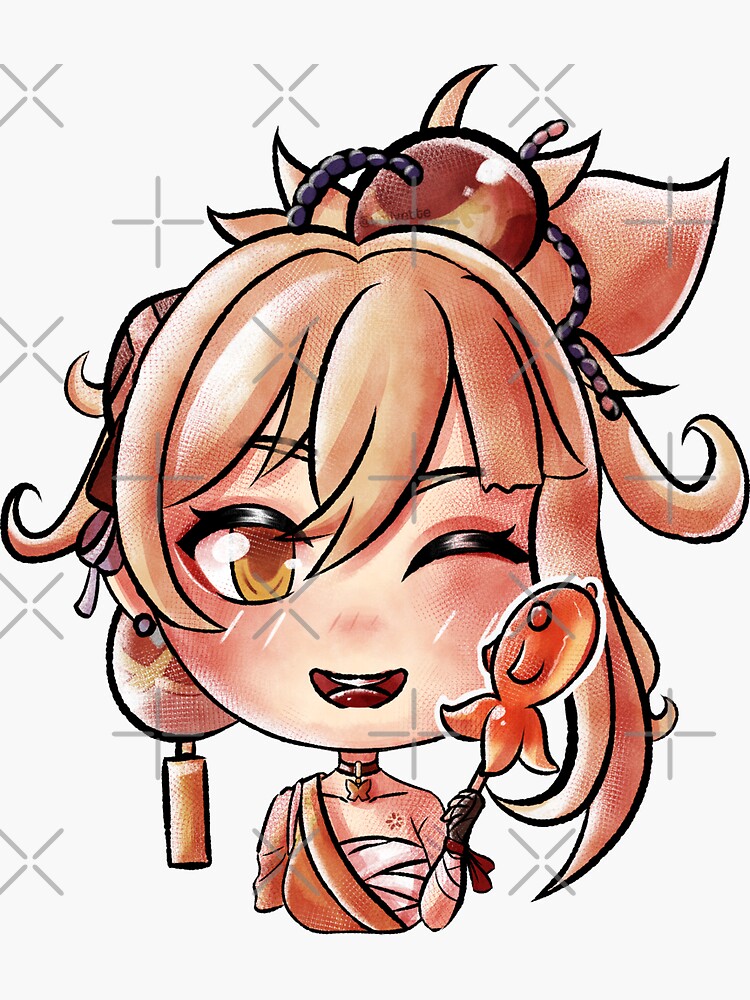 "[Fanmade] Yoimiya - Genshin Impact" Sticker for Sale by umivette ...