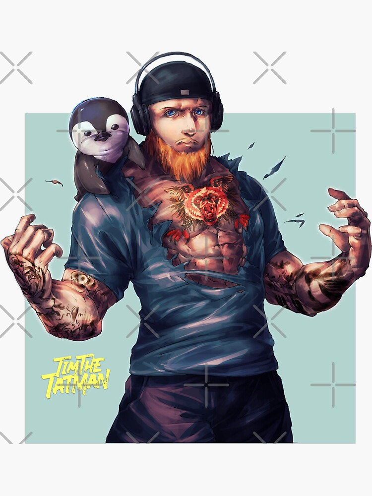 "Timthetatman" Sticker for Sale by Pi-Artist | Redbubble