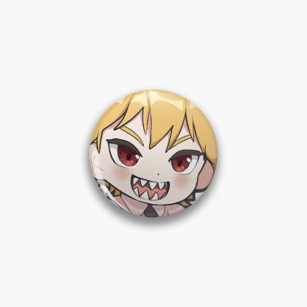 "Denji - Chainsaw Man Chibi Kawaii Sticker Emoji Icon " Pin for Sale by ...