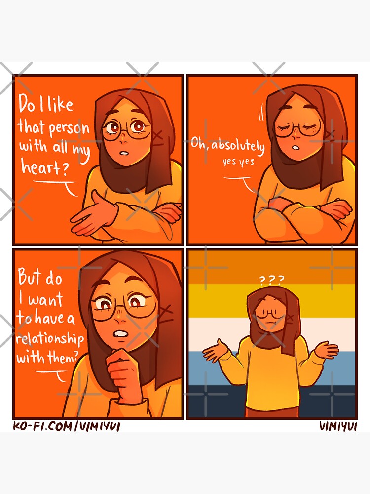 "Being Aro-Ace " Sticker for Sale by vimiyui | Redbubble